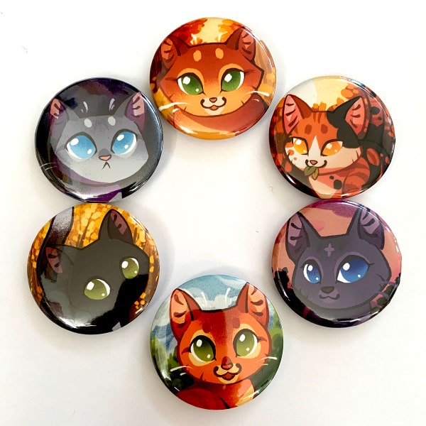 Warrior Cat Pin - Etsy