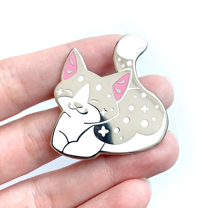 Rainbow Tuxedo Cat Enamel Pin a Soft Enamel Pin Set With | Etsy