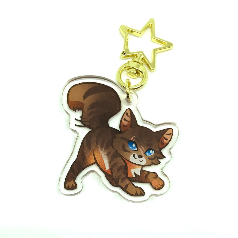 Warrior Cats Keychain Charm - Clear Double Sided Acrylic Keychain ...
