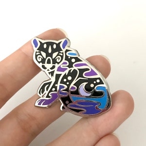 Night Panther Enamel Pin Set Gold or Silver Plated Hard Enamel Pin Set ...