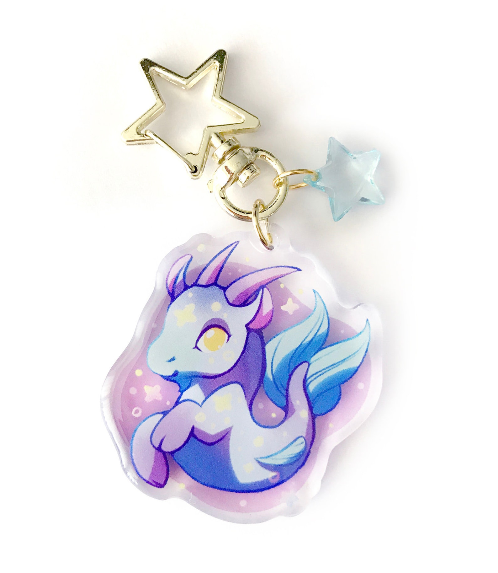 Cosmic Zodiac Animals Keyring Clear Double Sided Acrylic - Etsy