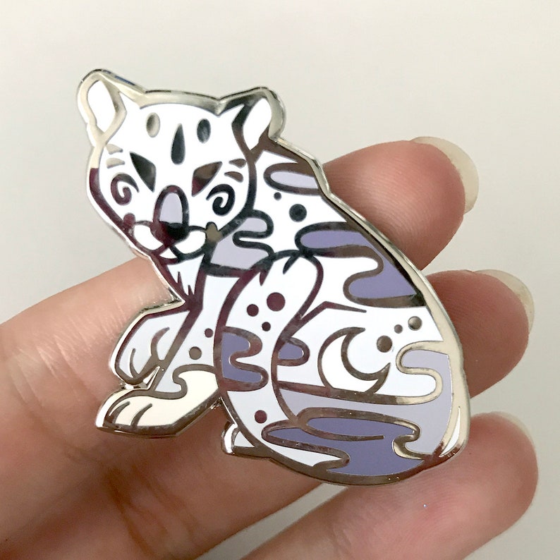 Night Panther Enamel Pin Set Gold or Silver Plated Hard - Etsy