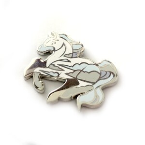 Storm Horse Pin Set Gold or Silver Plated Hard Enamel Pin - Etsy