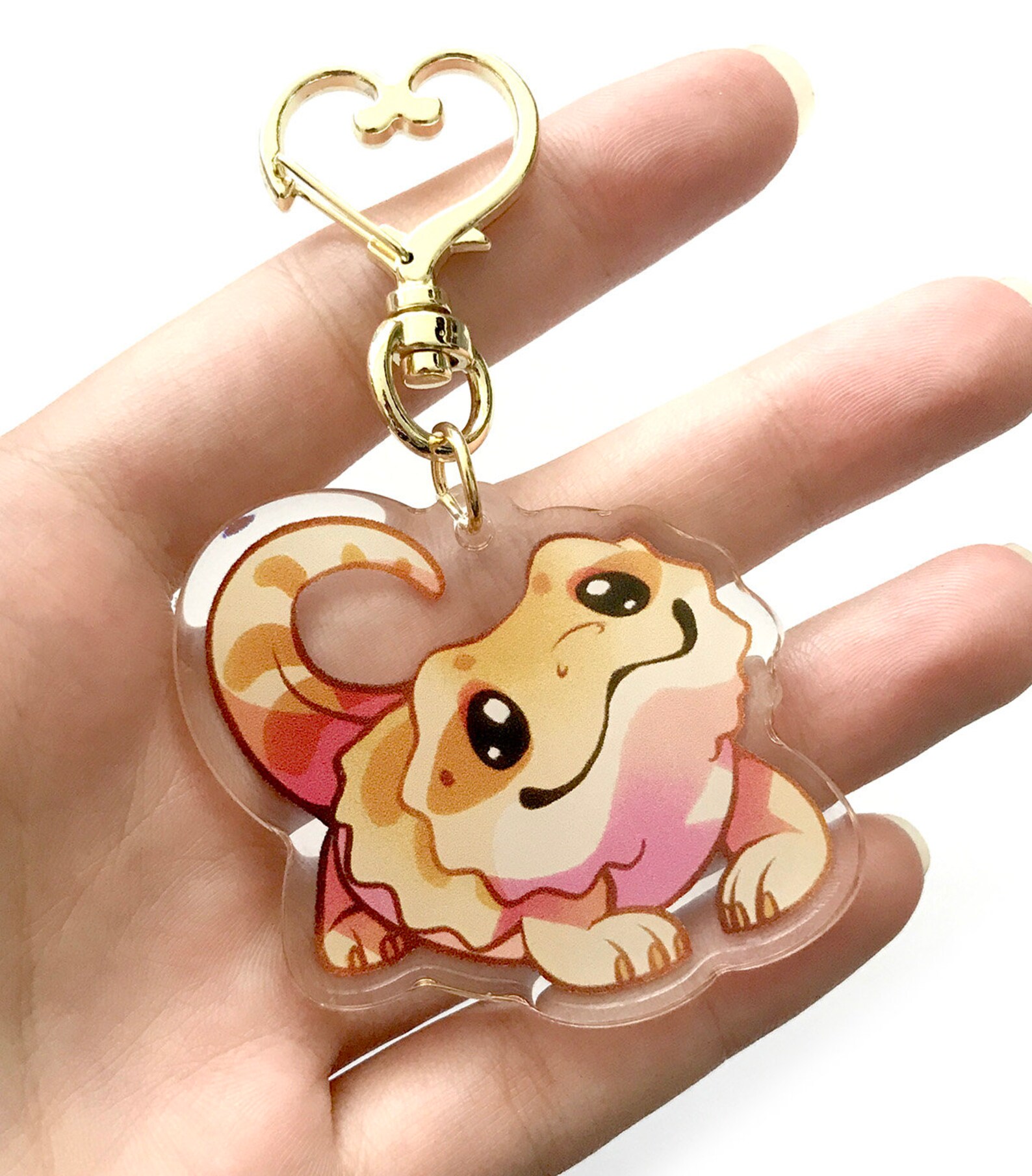Reptile Keyring Charm Set Clear Double Sided Acrylic Keyring - Etsy