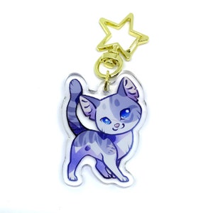 Warrior Cats Keychain Charm - Clear Double Sided Acrylic Keychain ...