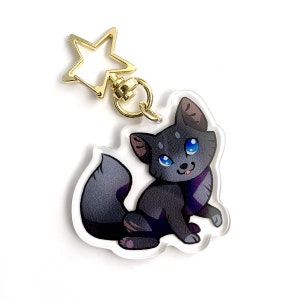 Warrior Cats Keychain Charm - Clear Double Sided Acrylic Keychain ...