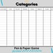 Printable Kids Game, Categories Game, Pen and Paper Game, School Game ...