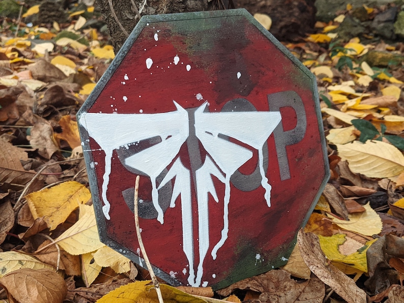 Last of Us Stop Sign Tlou Firefly Decor Last of Us Home | Etsy