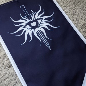Inquisition Fabric Banner || Dragon Wall Decor | Gift for Gamer | Game ...