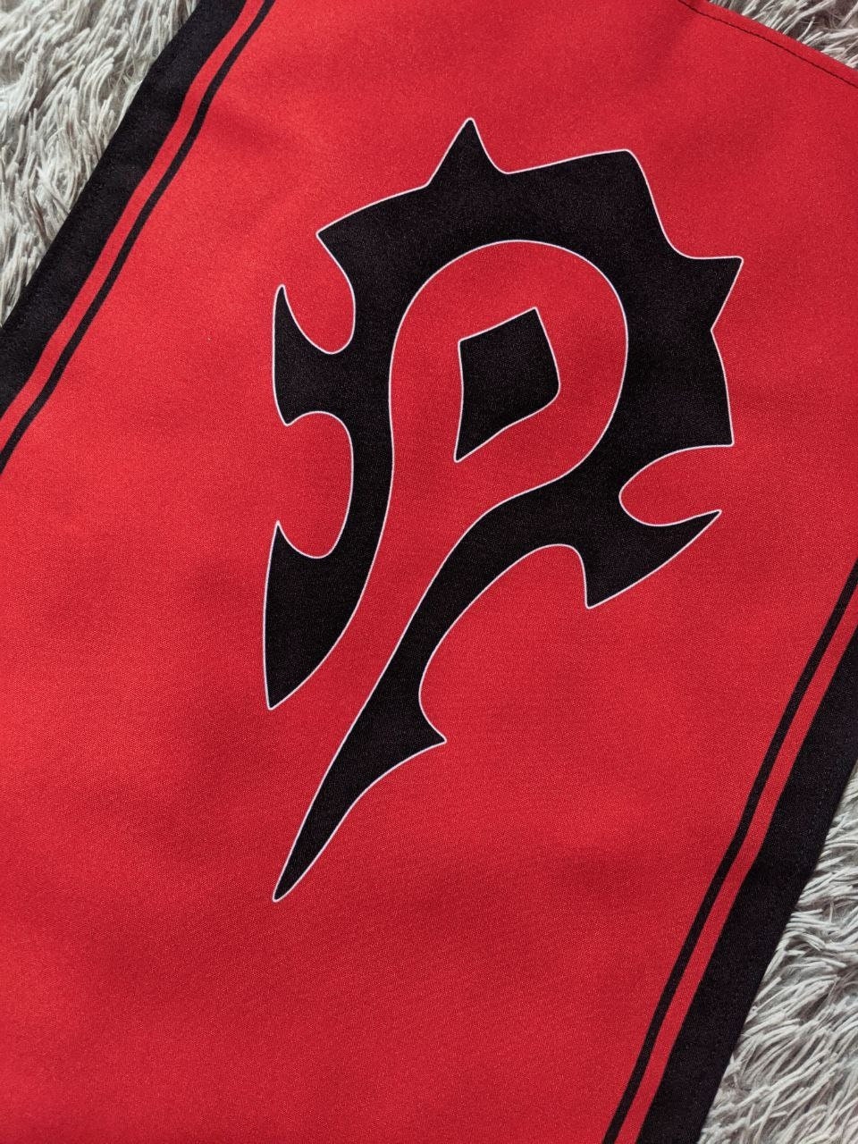 Horde Banner Orgrimmar Flag Wow Wall Decor Gift for Gamer Game Room ...