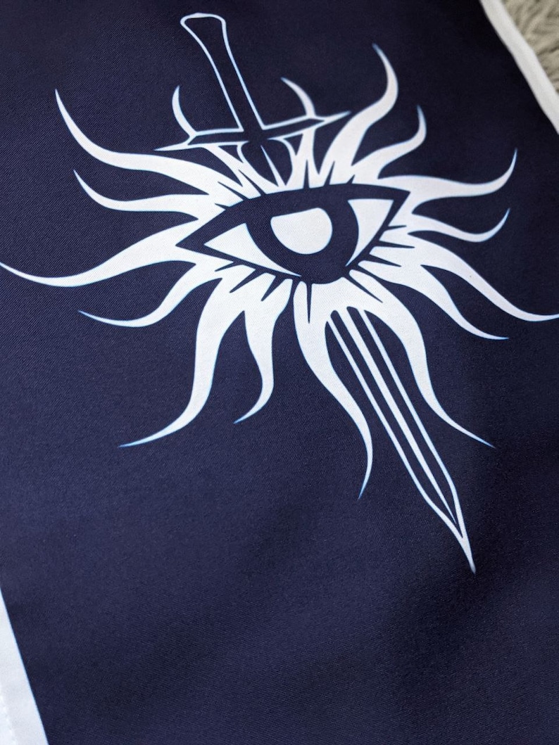 Inquisition Fabric Banner || Dragon Wall Decor | Gift for Gamer | Game ...