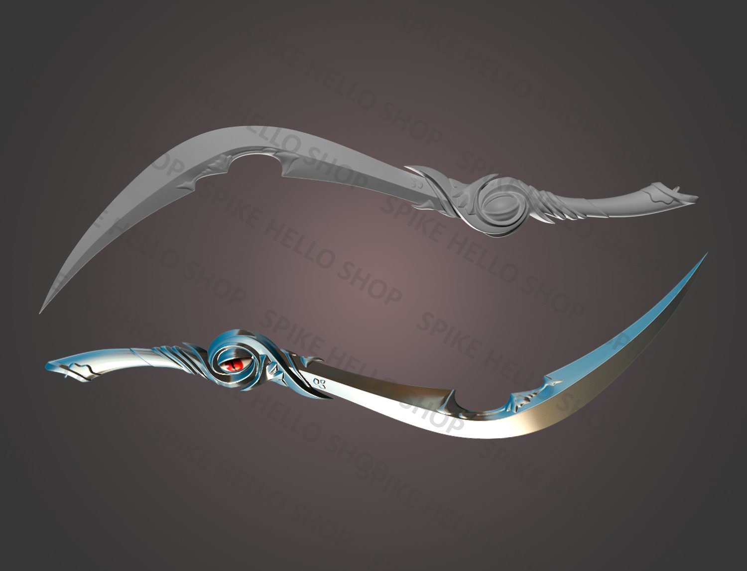 E-ming Scimitar 3D Model (of Hua Cheng From Tian Guan Ci Fu) || Cosplay ...