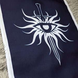 Inquisition Fabric Banner || Dragon Wall Decor | Gift for Gamer | Game ...
