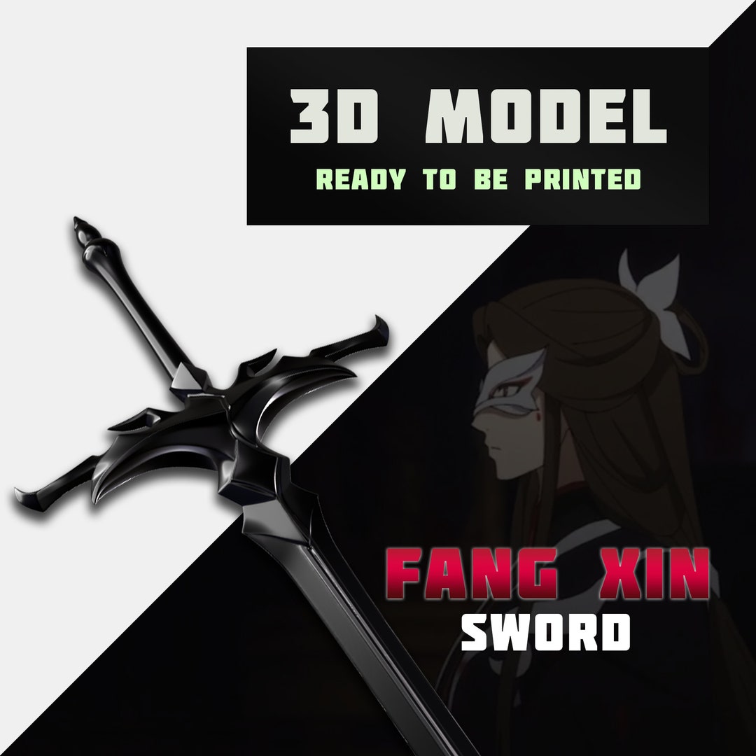 Fang Xin Sword 3D Model | Xie Lian Cosplay (STL File) - Etsy
