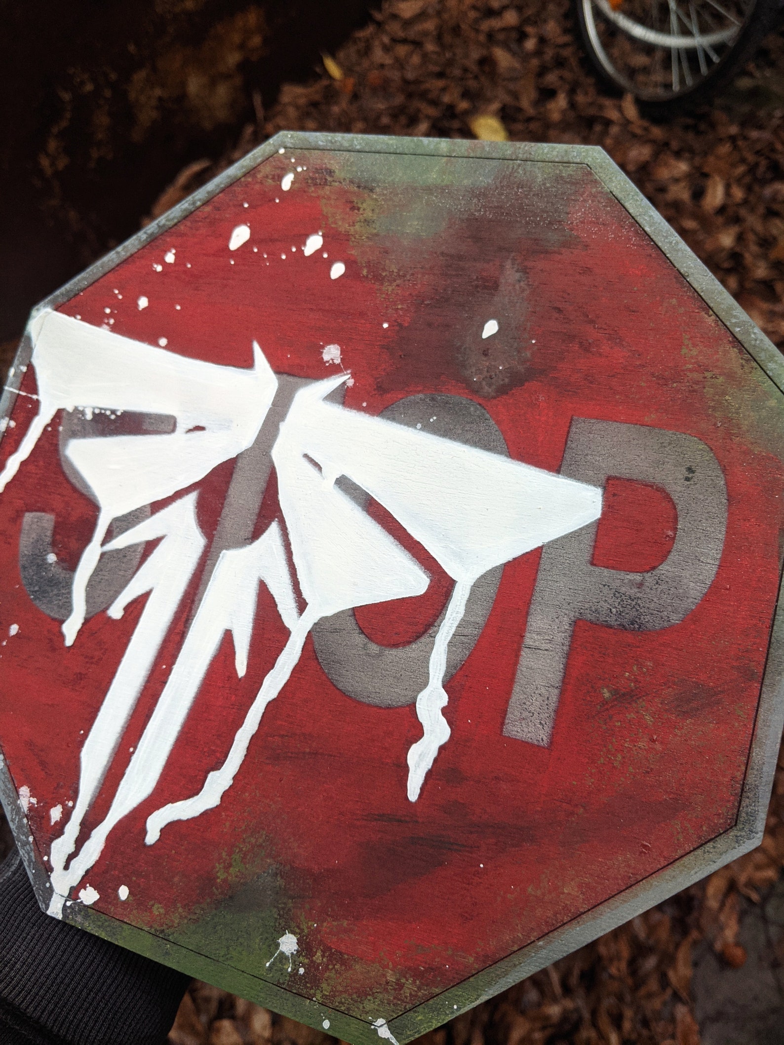 Last of Us Stop Sign Tlou Firefly Decor Last of Us Home | Etsy