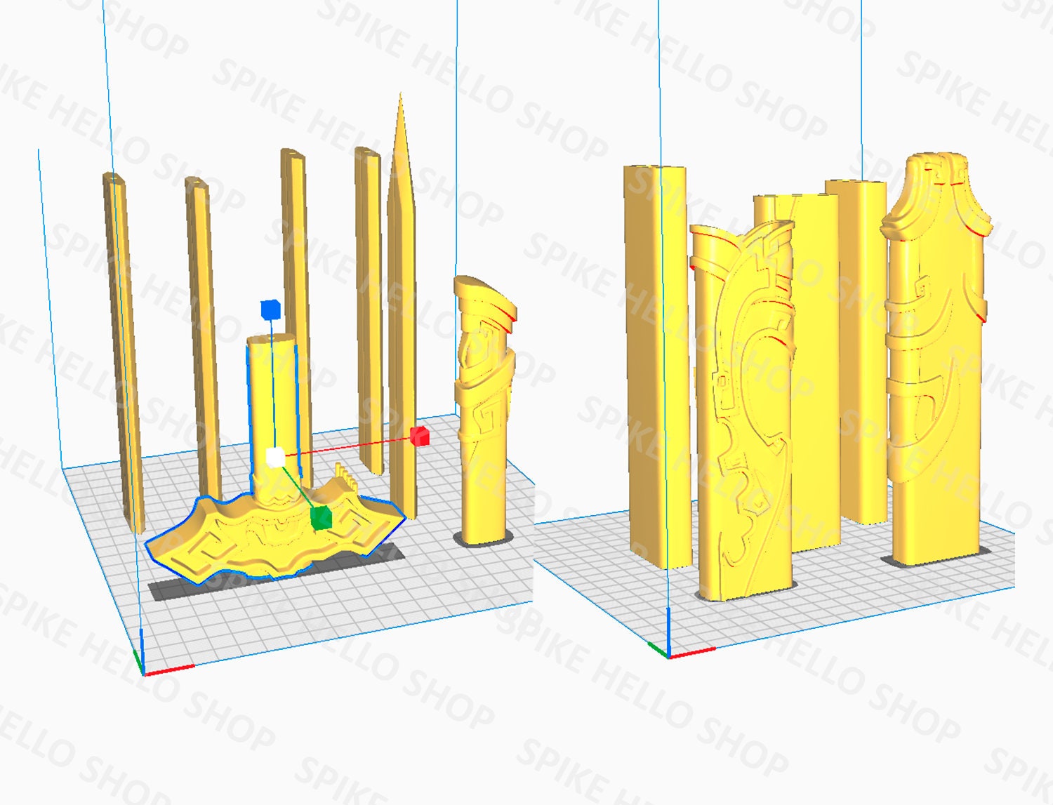 Suibian Sword 3D Model (wei Wuxian's) || Cosplay Pattern | Digital ...