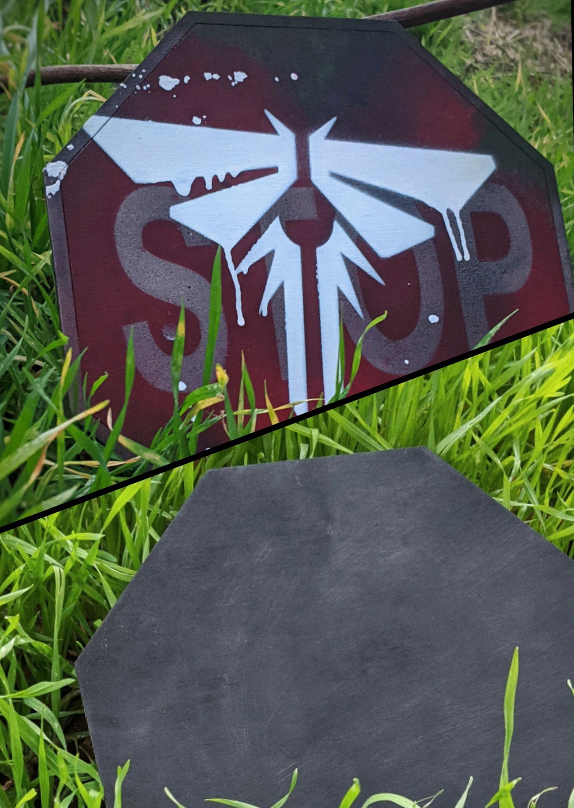 Last of Us Stop Sign Tlou Firefly Decor Last of Us Home - Etsy