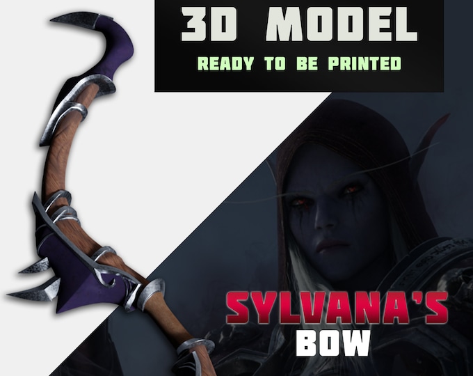 Wow Sylvanas Bow - Blueprint for Cosplay (world of Warcraft ...