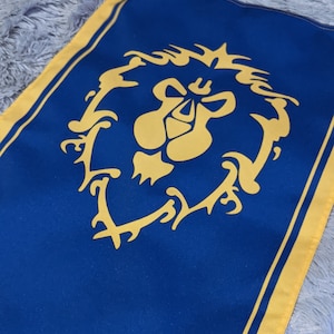 Alliance Banner || Stormwind Flag | Wow Wall Decor | Gift for Gamer ...