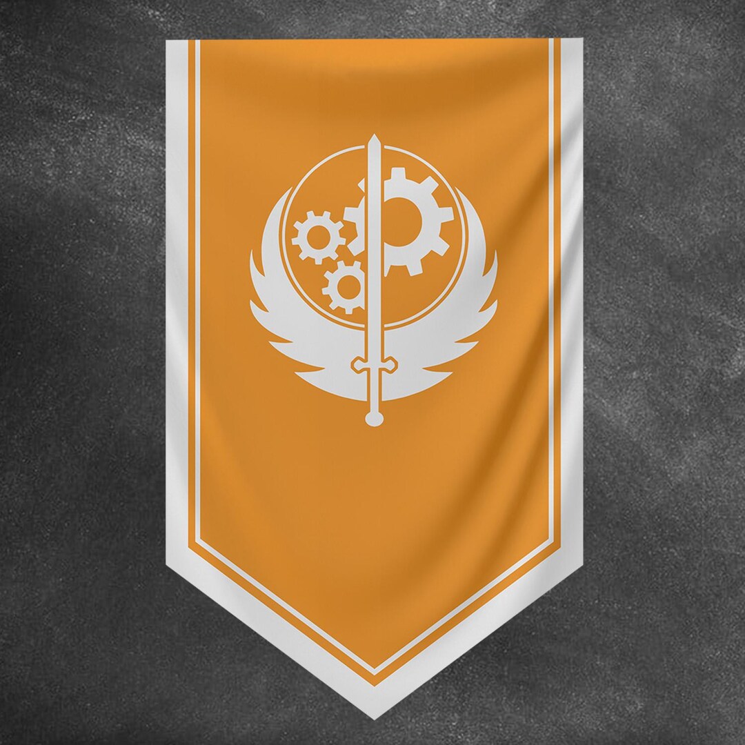 Brotherhood of Steel Fabric Banner || Game Wall Decor | Gift for Gamer ...