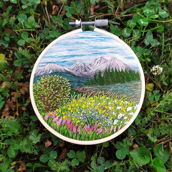 Embroidery Landscape - Etsy