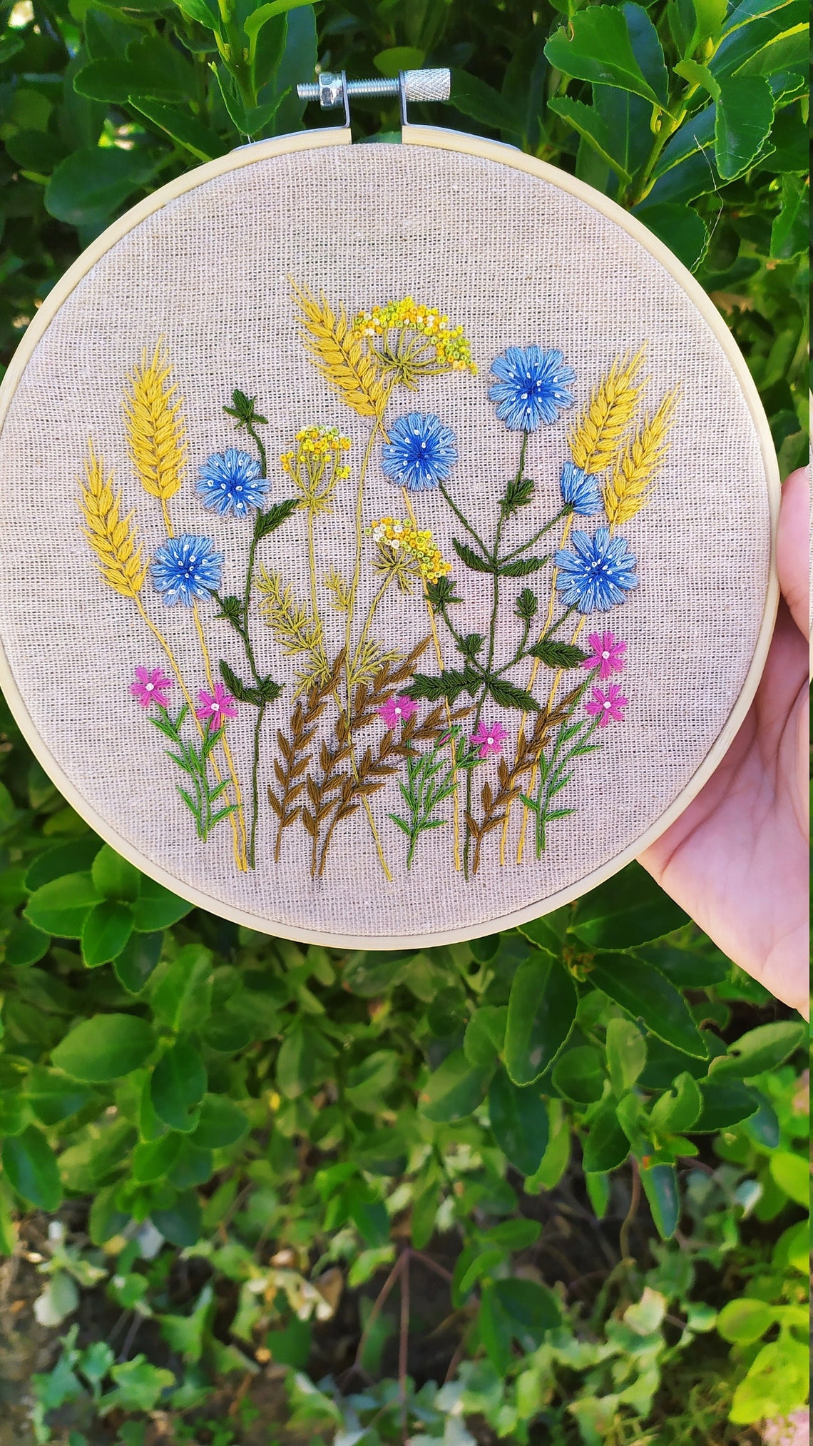 Embroidery Flowers Botanical Flowers Flowers Decor Modern - Etsy