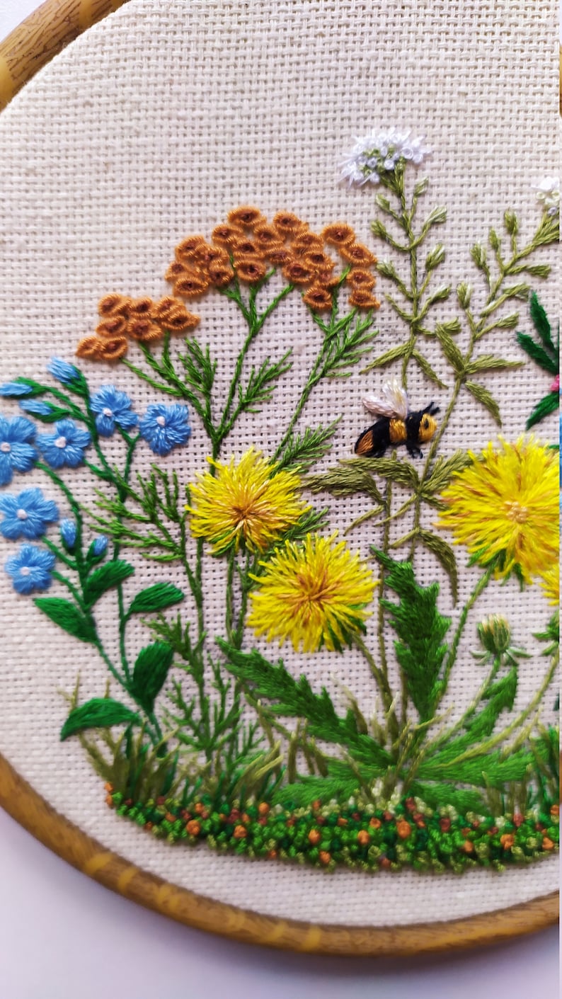 Spring Decor Embroidery Spring Decor Embroidery Art - Etsy