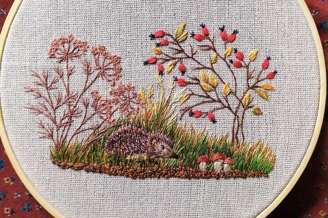 Hand Embroidery Embroidery Art Modern Embroidery Thread - Etsy