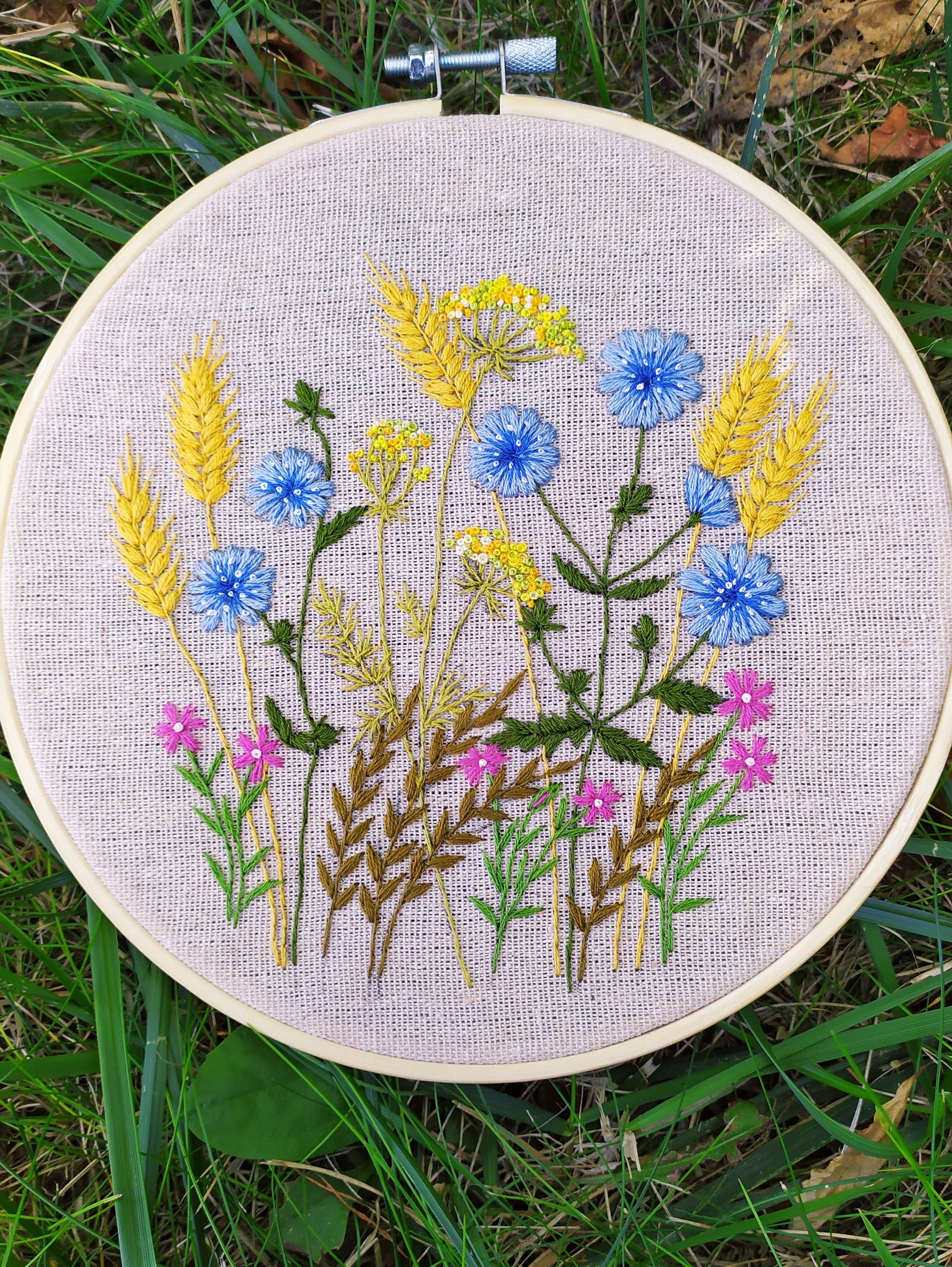 Embroidery Flowers Botanical Flowers Flowers Decor Modern - Etsy