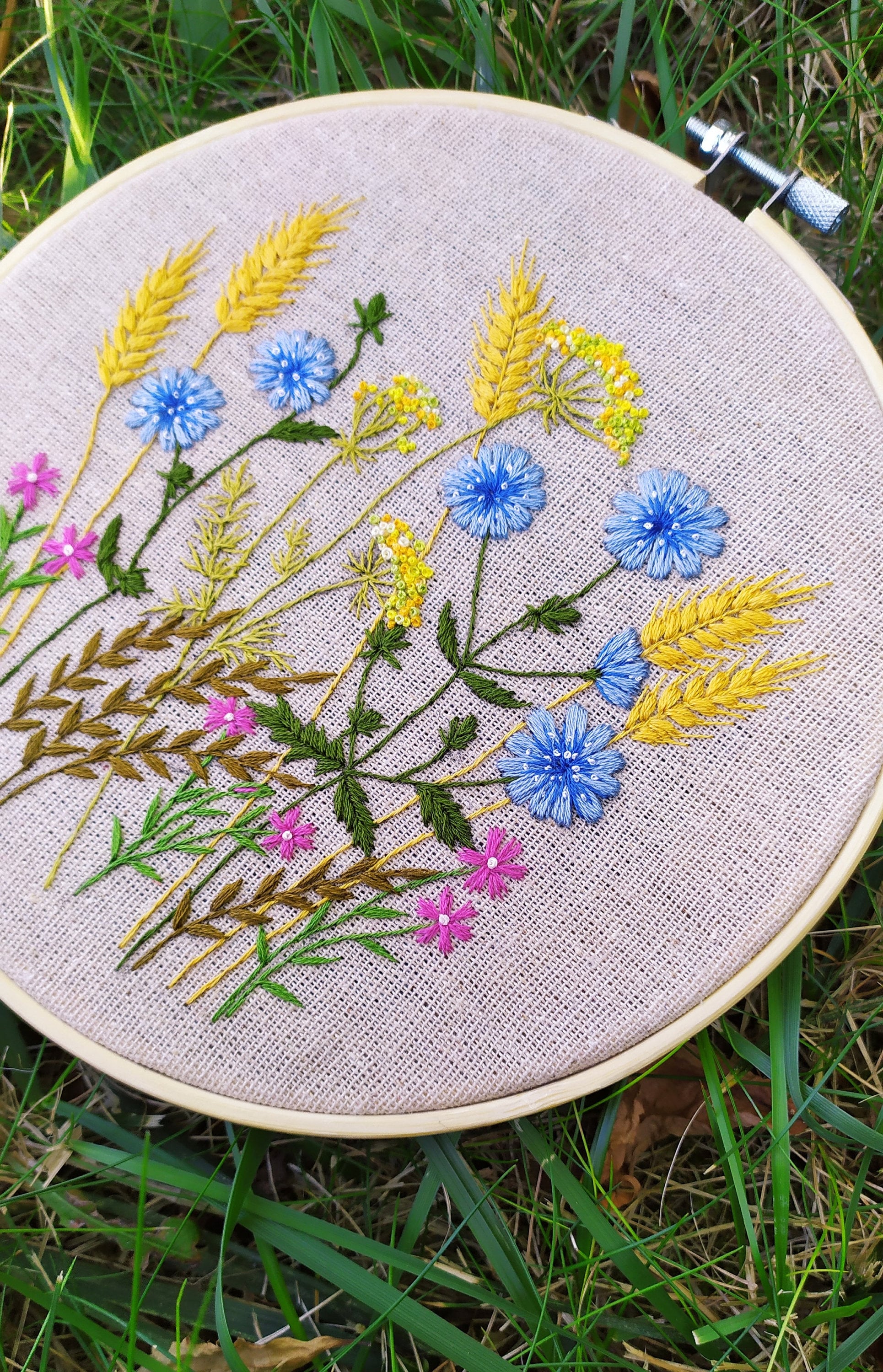 Embroidery Flowers Botanical Flowers Flowers Decor Modern - Etsy