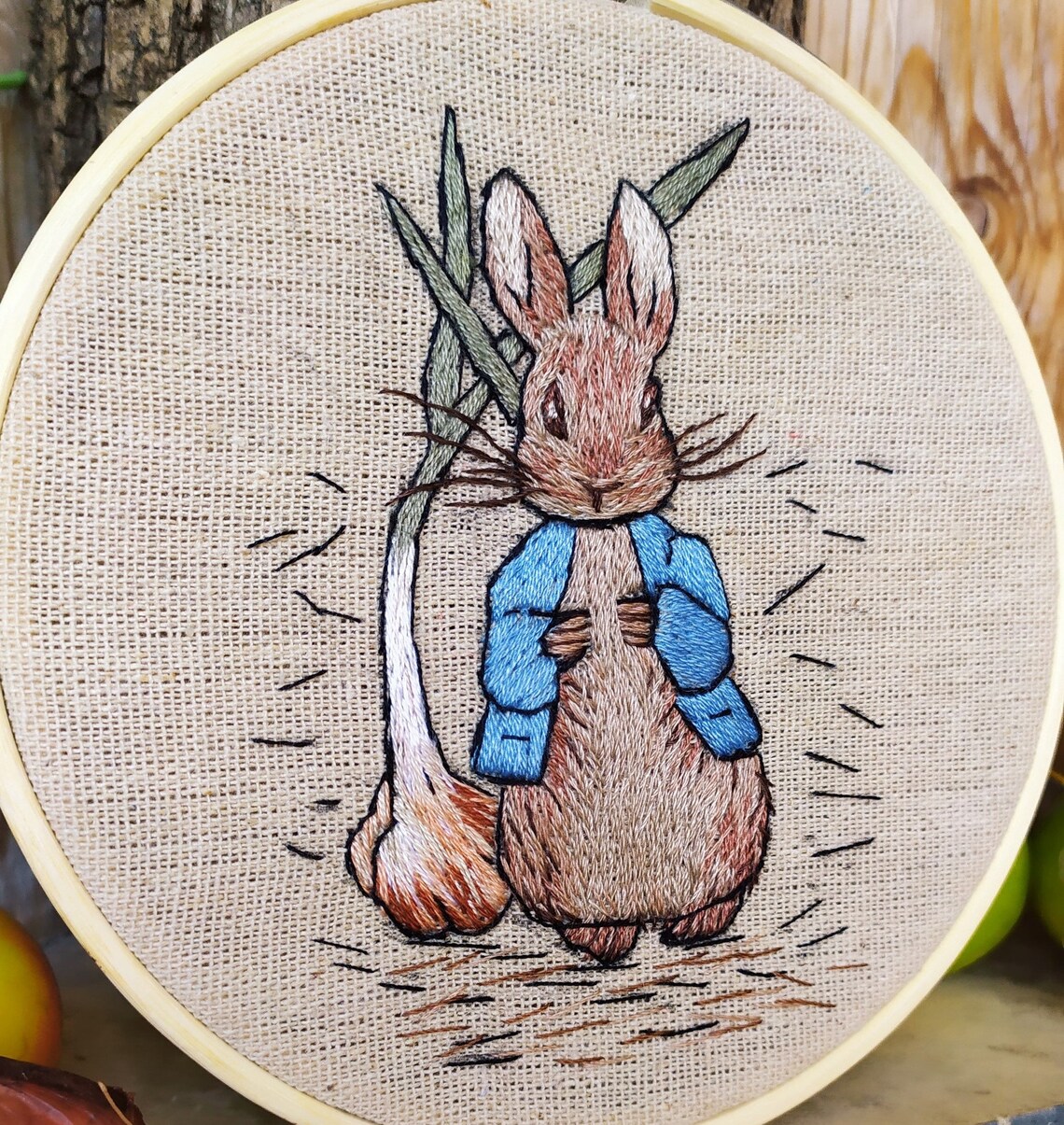 Peter Rabbit Peter Rabbit Embroidery Embroidery Art Modern - Etsy