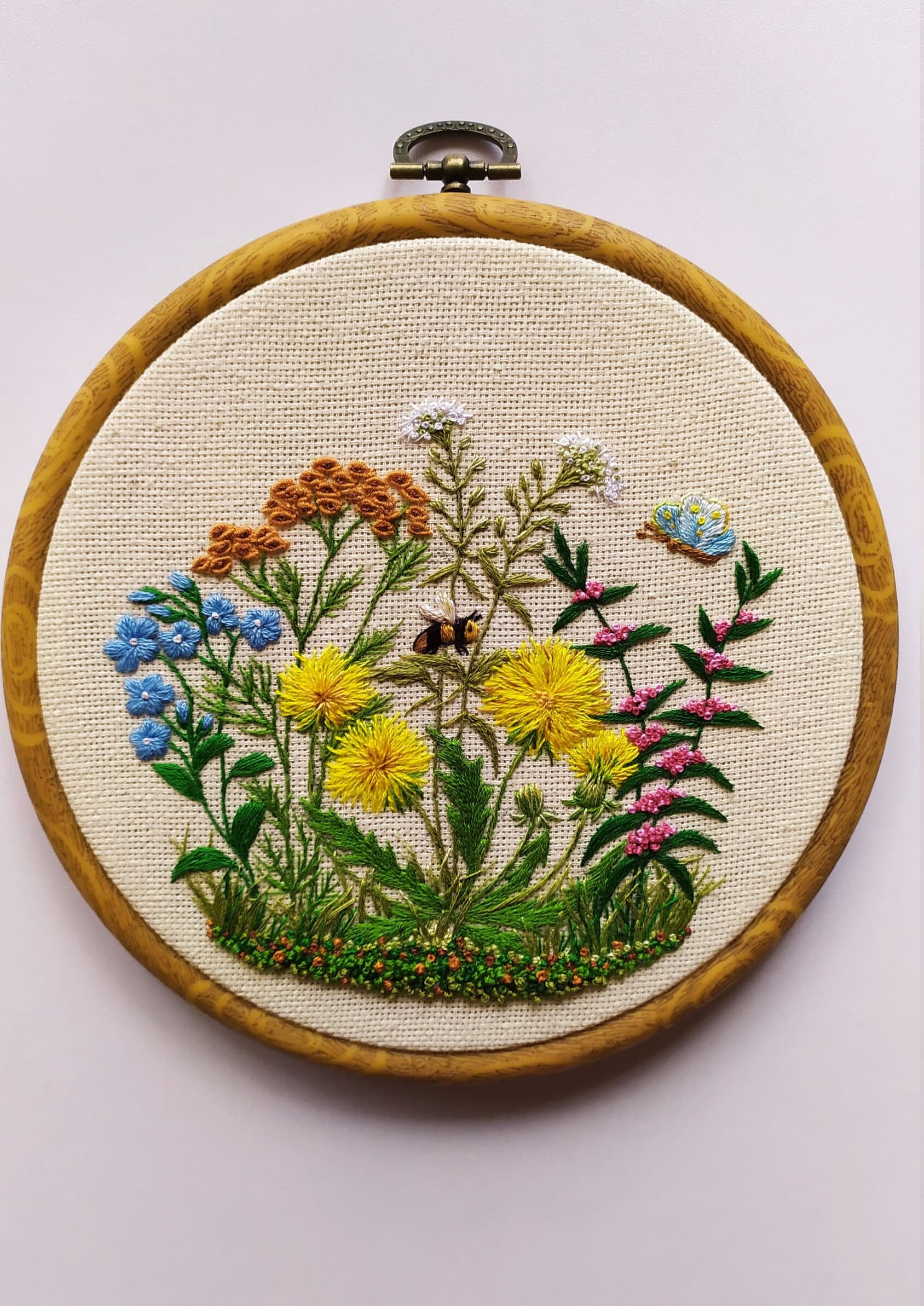 Spring Decor, Embroidery Spring Decor, , Embroidery Art, Modern ...
