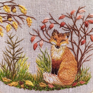 Red Fox, Embroidery Art, Animal Embroidery, Modern Embroidery, Thread ...