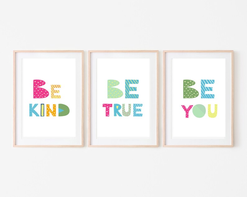 Affirmation Wall Art for Kids Set of 8 Affirmation Wall Art - Etsy