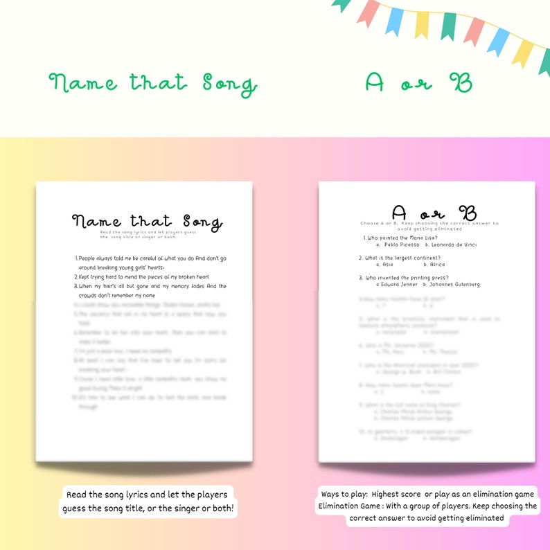10 PDF Games Bundle | Printable Games for All Ages in PDF Format ...