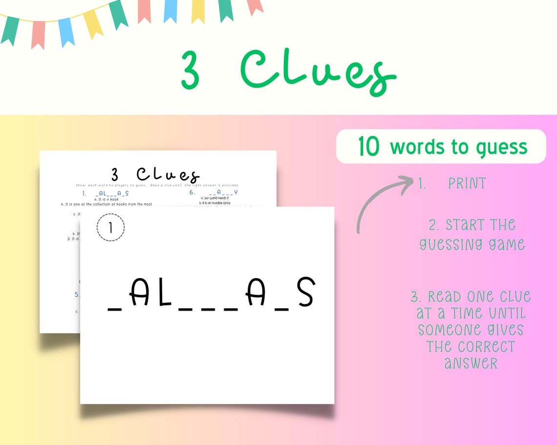 10 PDF Games Bundle Printable Games for All Ages in PDF - Etsy