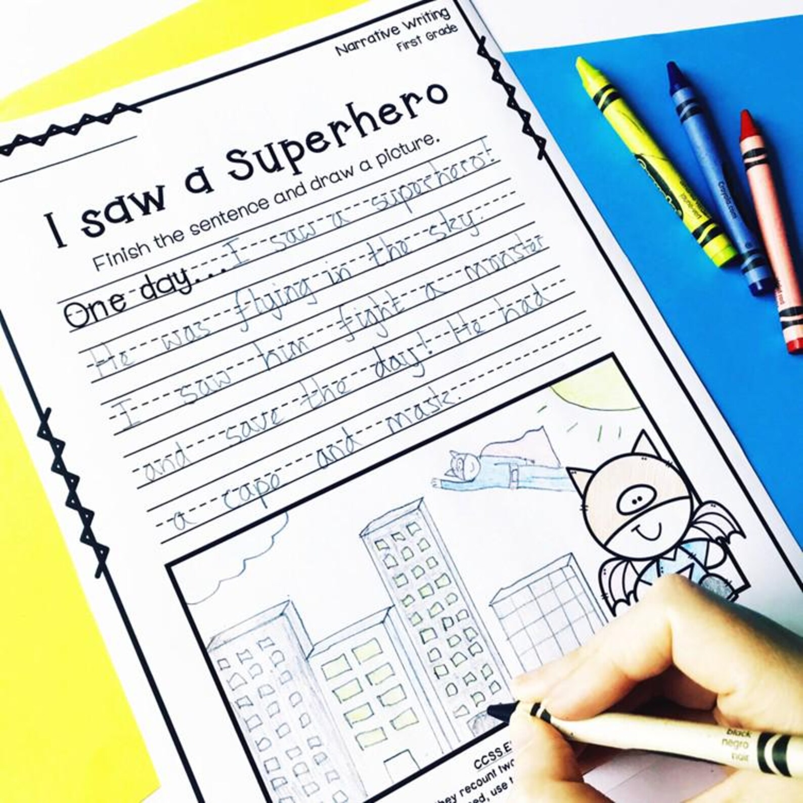 First Grade Narrative Writing Prompts and Writing Worksheets Narrative ...