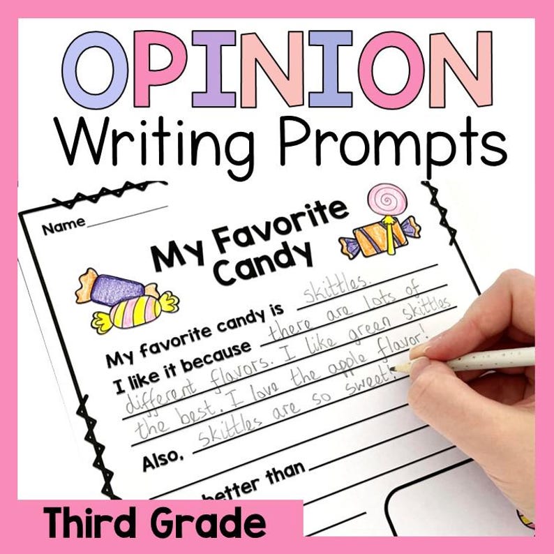 Third Grade Opinion Writing Prompts and Writing Worksheets for ...