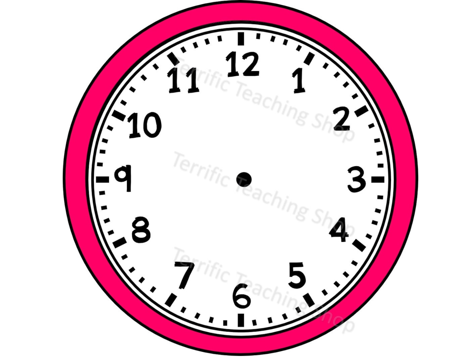 Blank Clock Clip Art - Etsy
