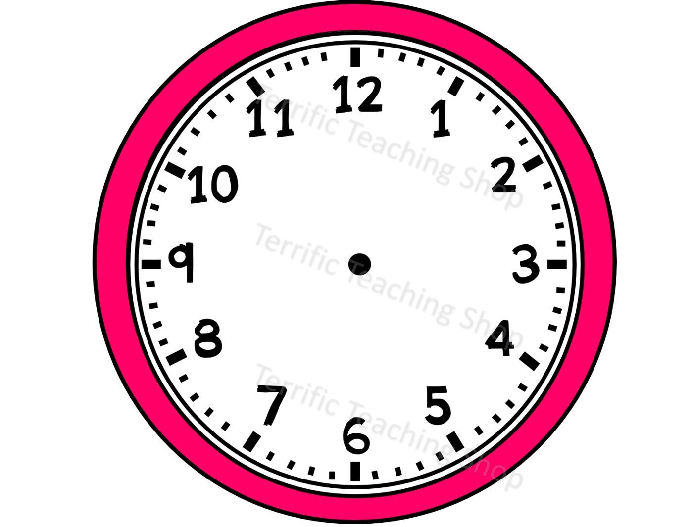 Blank Clock Clip Art - Etsy