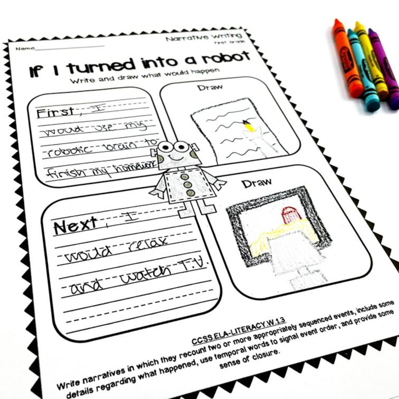 First Grade Narrative Writing Prompts and Writing Worksheets Narrative ...