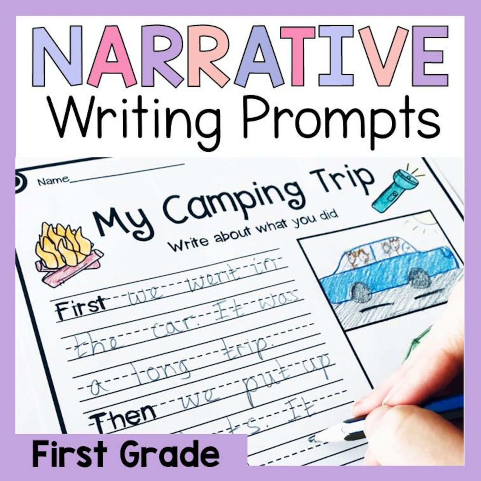 First Grade Narrative Writing Prompts and Writing Worksheets Narrative ...