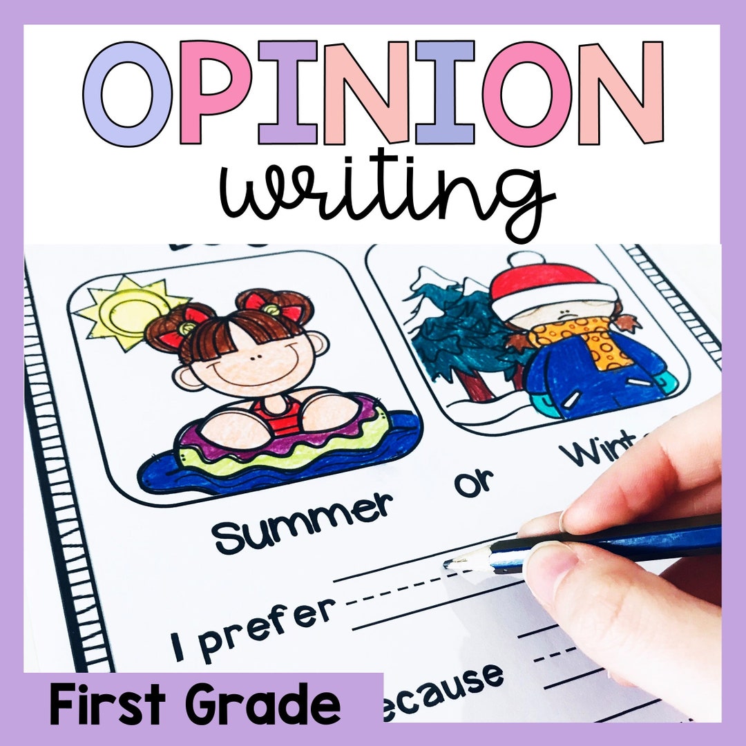 First Grade Opinion Writing Prompts and Worksheets - Etsy