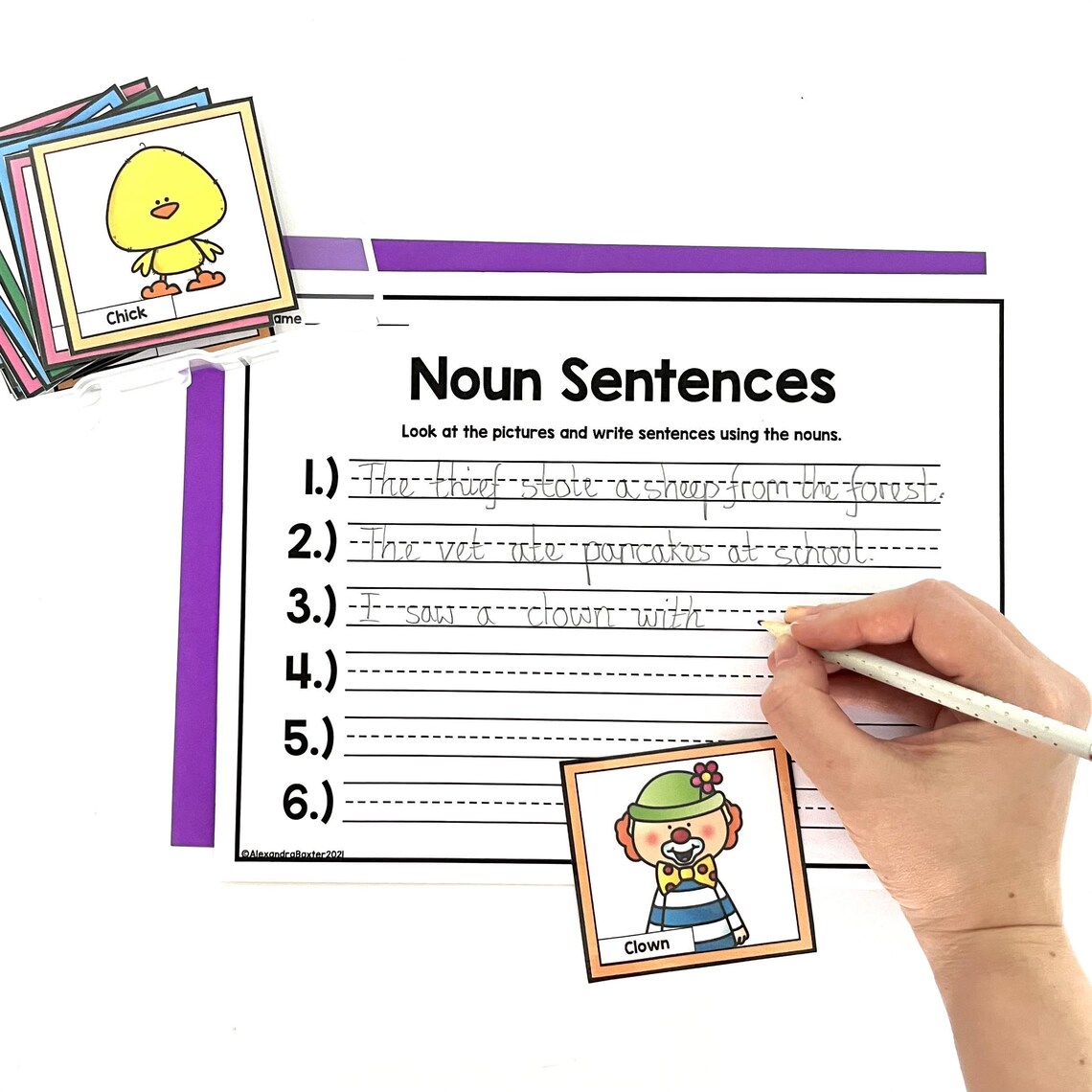 Noun Centers Parts of Speech Activities - Grammar Games - Etsy