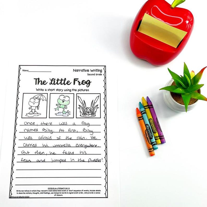 Second Grade Narrative Writing Prompts and Writing Worksheets Narrative ...