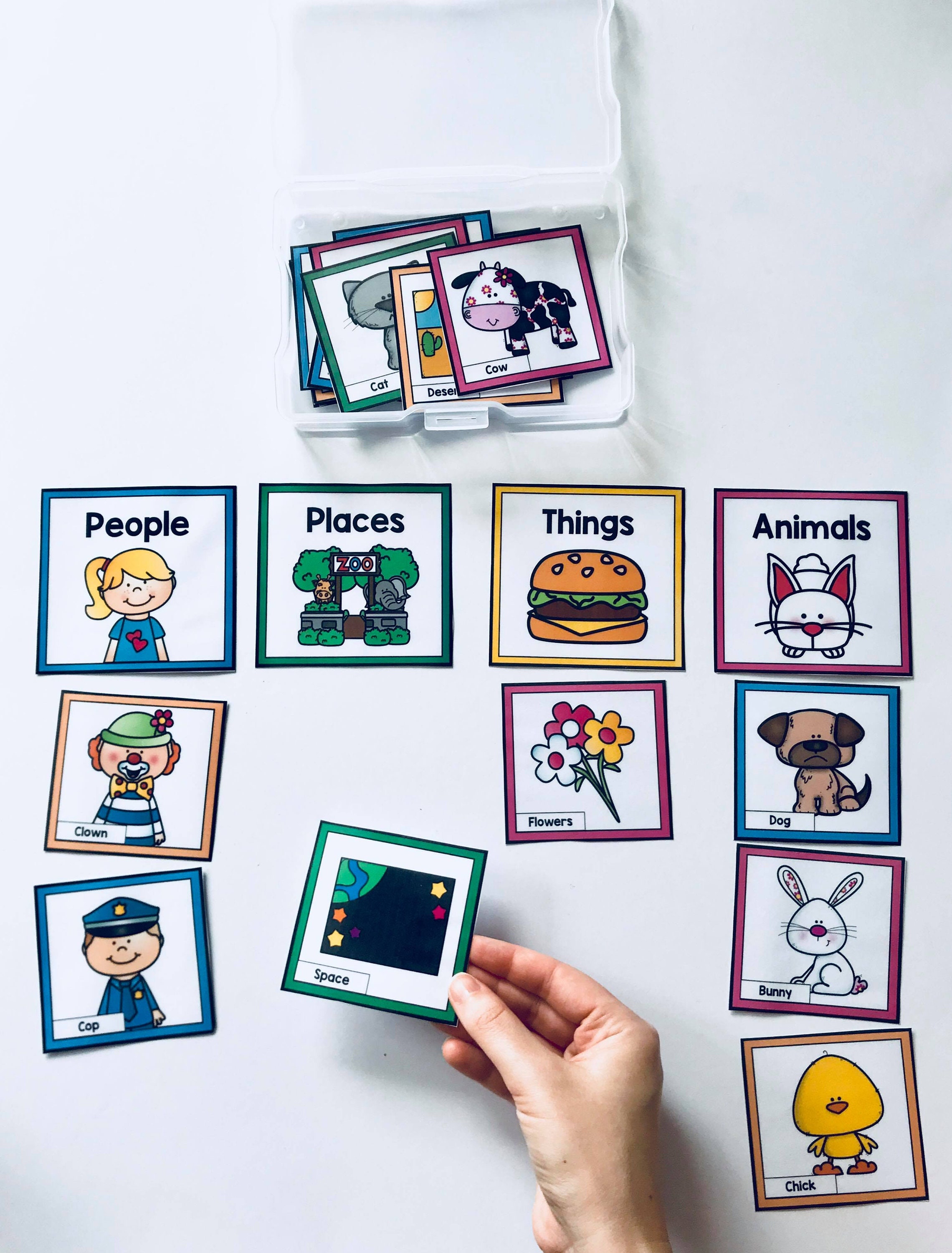 Noun Centers Parts of Speech Activities - Etsy