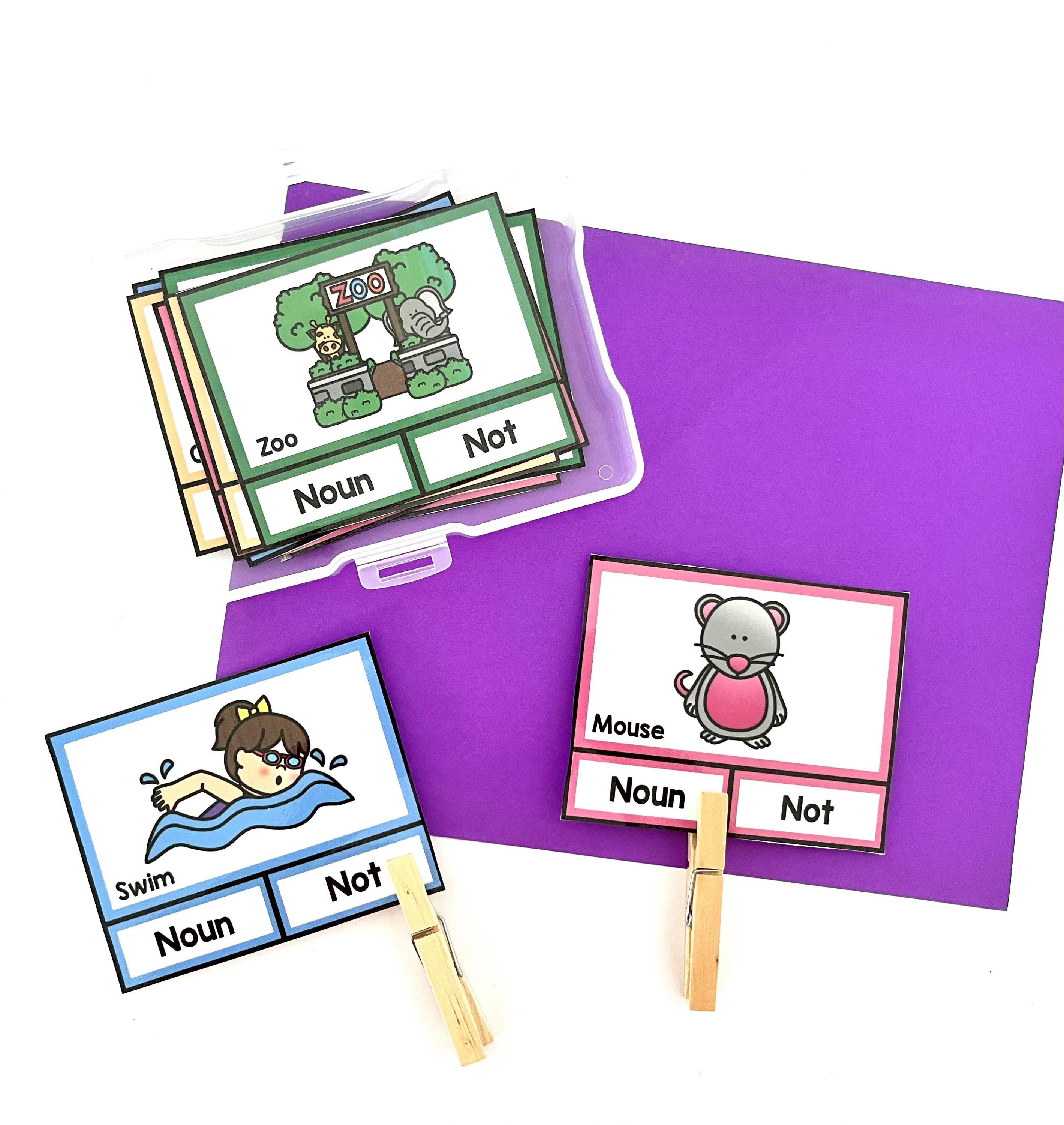 Noun Centers Parts of Speech Activities - Grammar Games - Etsy