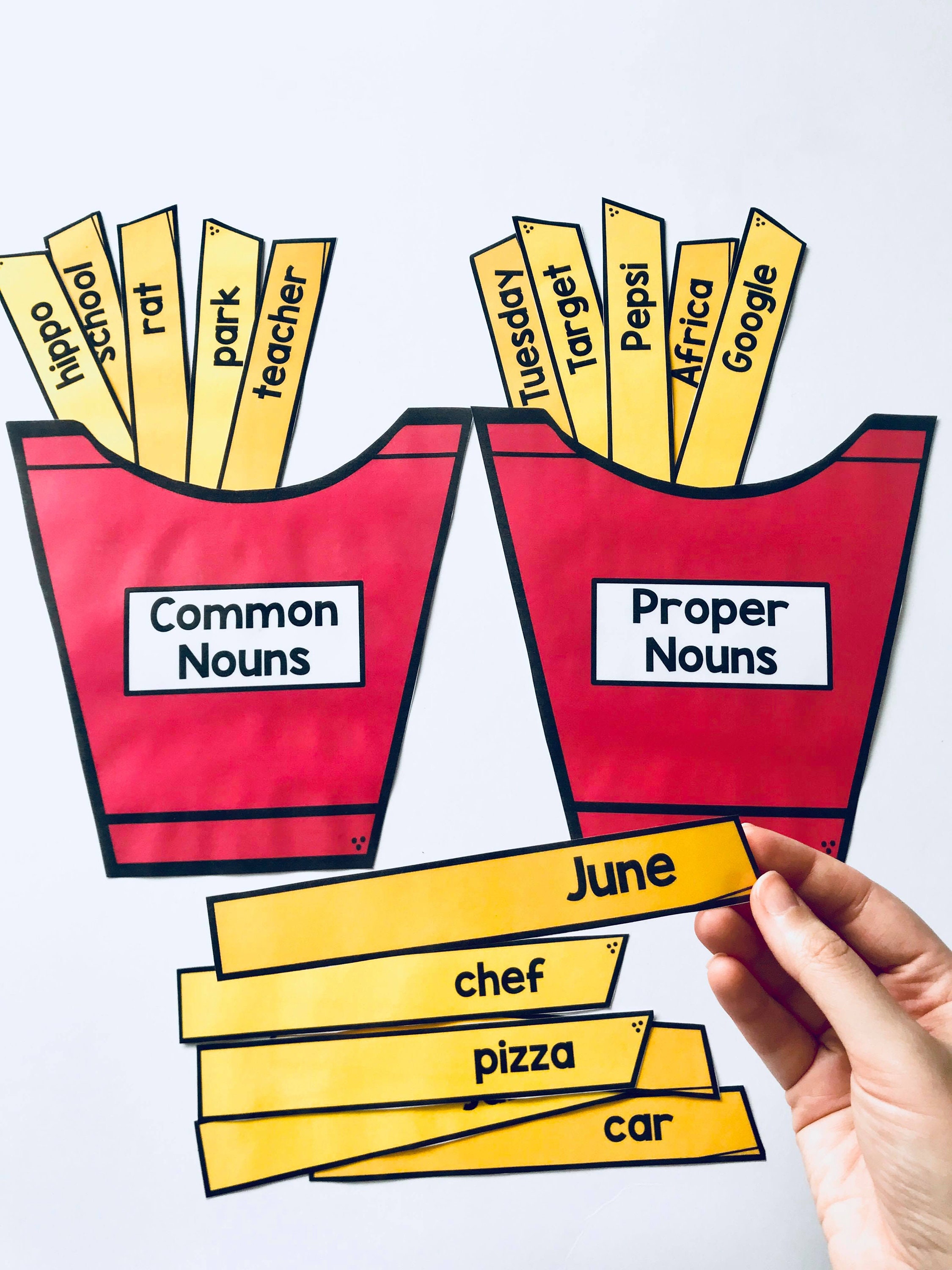 Noun Centers Parts of Speech Activities - Etsy