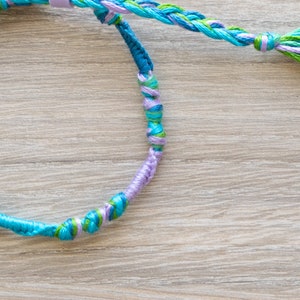 Knotted Friendship Bracelet/anklet | Skinny Bracelet/anklet | Beach ...