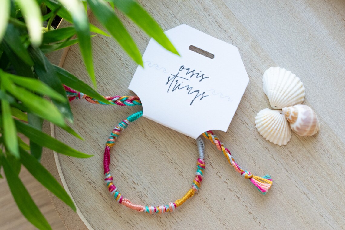 Knotted Friendship Bracelet/anklet | Skinny Bracelet/anklet | Beach ...